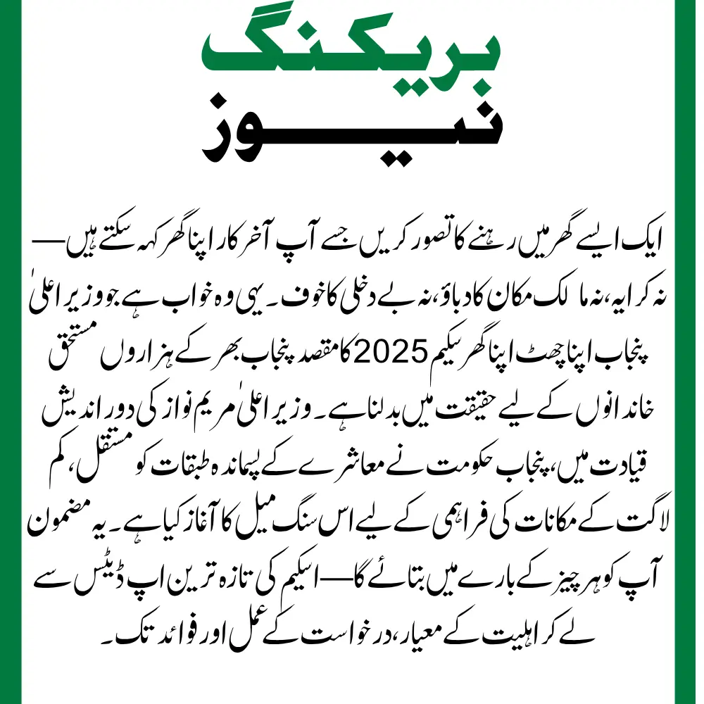 CM Apni Chhat Apna Ghar Scheme 2025 – Your Dream Home